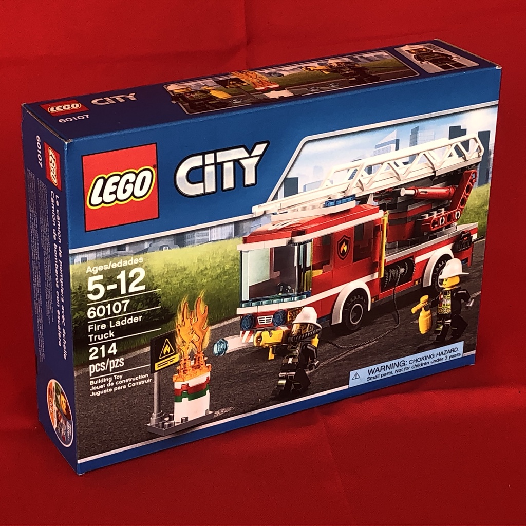 LEGO City 60107 Fire Ladder Truck (LACRADO) | Shopee Brasil