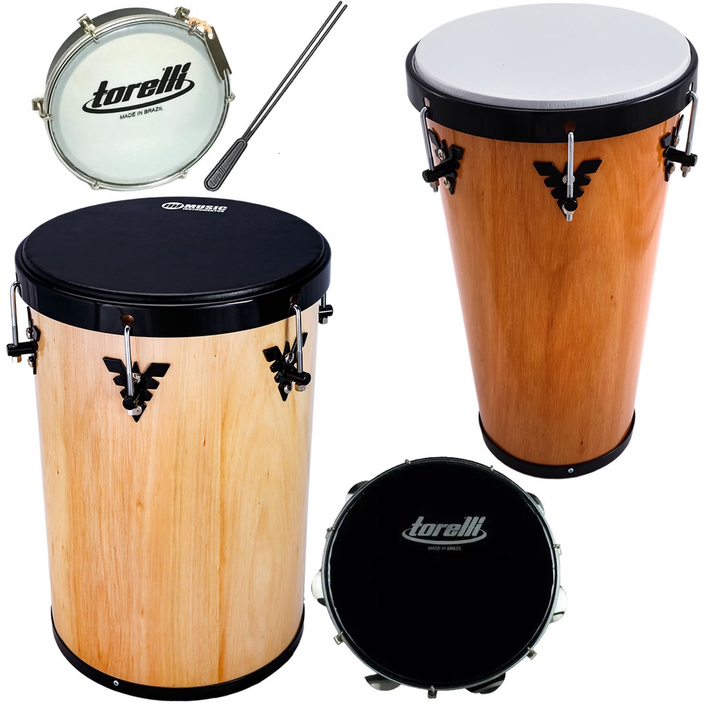 Kit Percussão Samba E Pagode Rebolo E Timba Tamtamzinho | Shopee Brasil