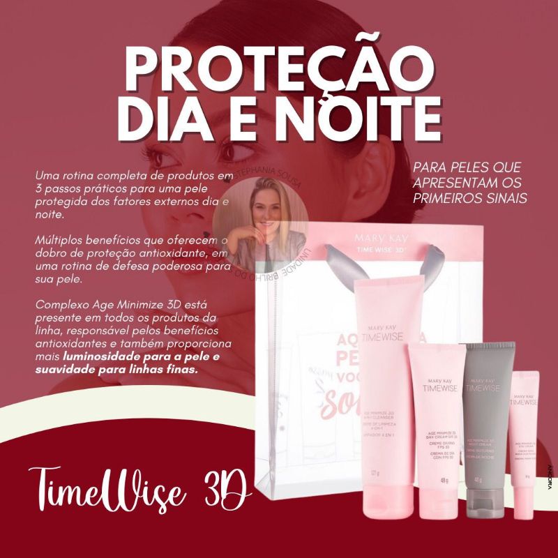 KIT SISTEMA TIMEWISE 3D CUIDADOS COM A PELE MARY KAY | Shopee Brasil