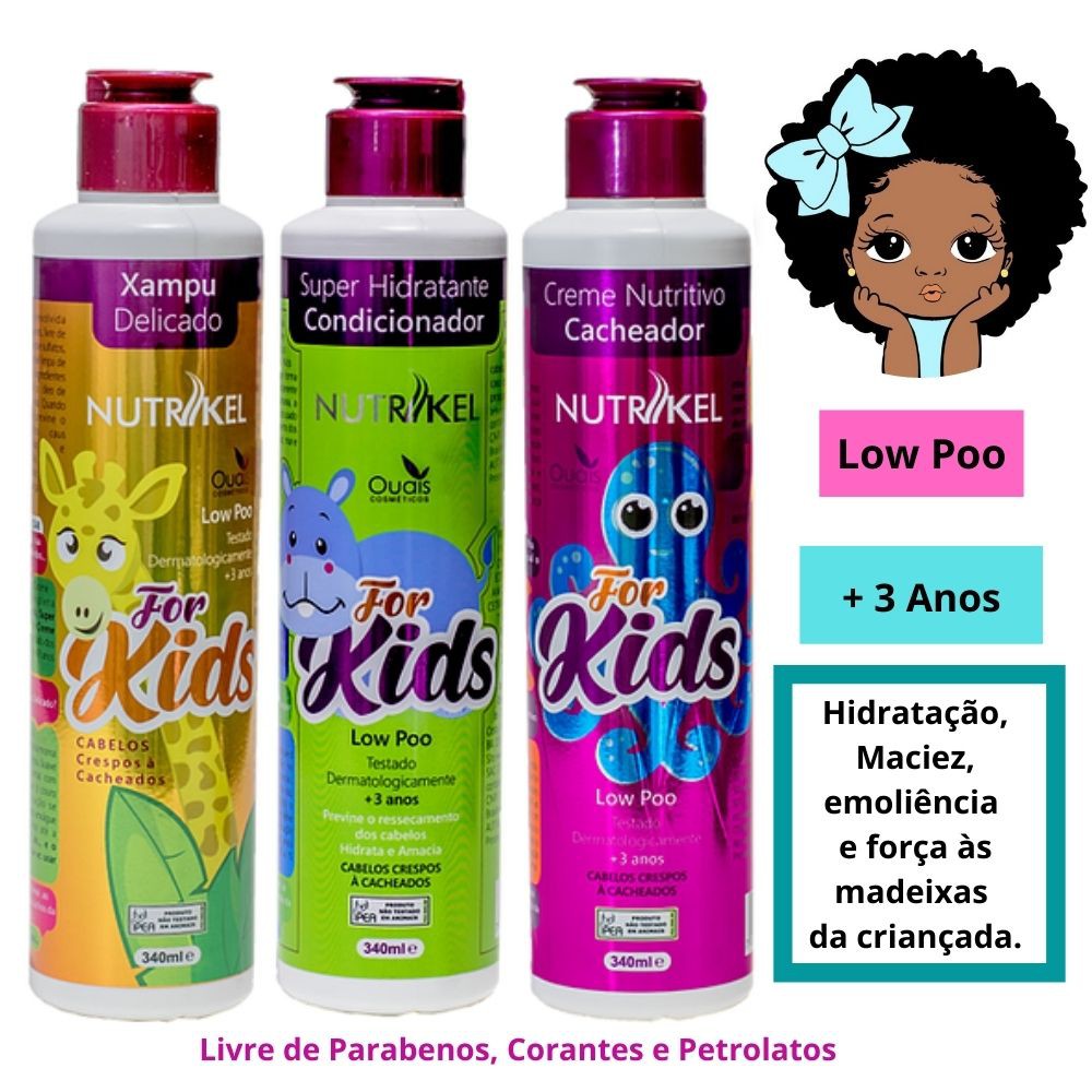 Kit Creme Pentear Nutritivo Cacheador + Shampoo Delicado ...