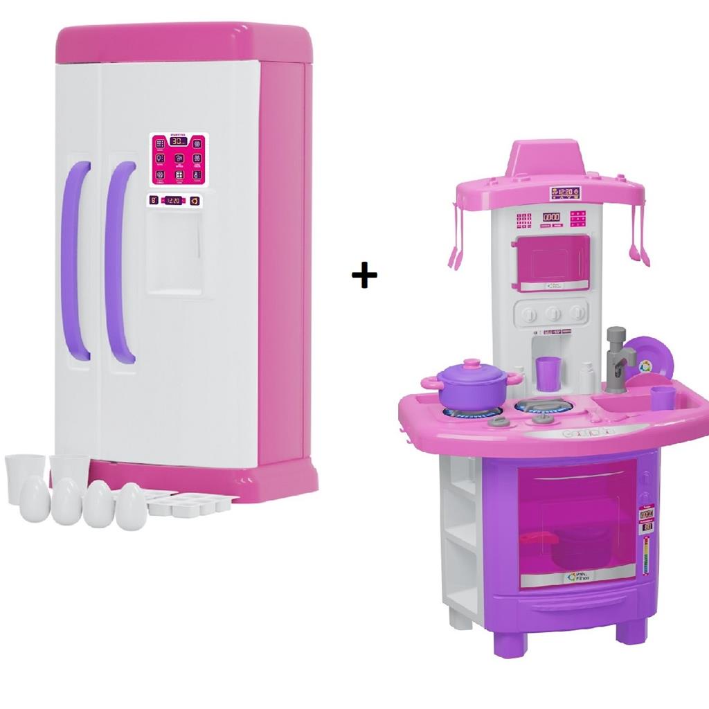 Kit Geladeira e Big Cozinha Infantil - Pais e Filhos - Novo | Shopee Brasil