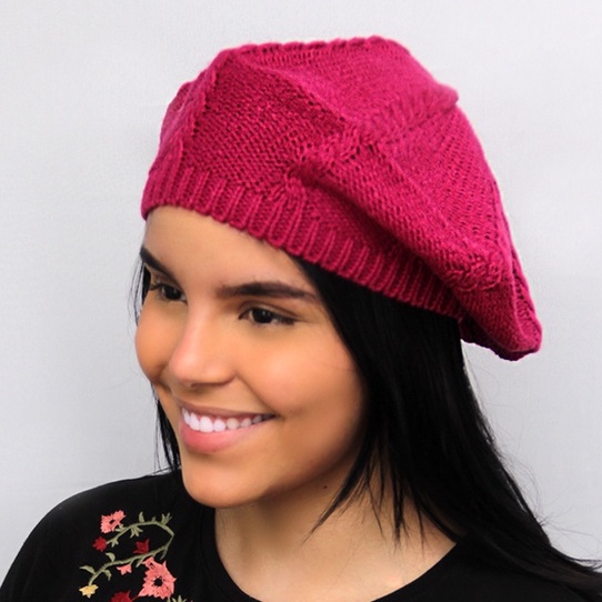 Boina Francesa Rosa Barata - 20296 | Shopee Brasil