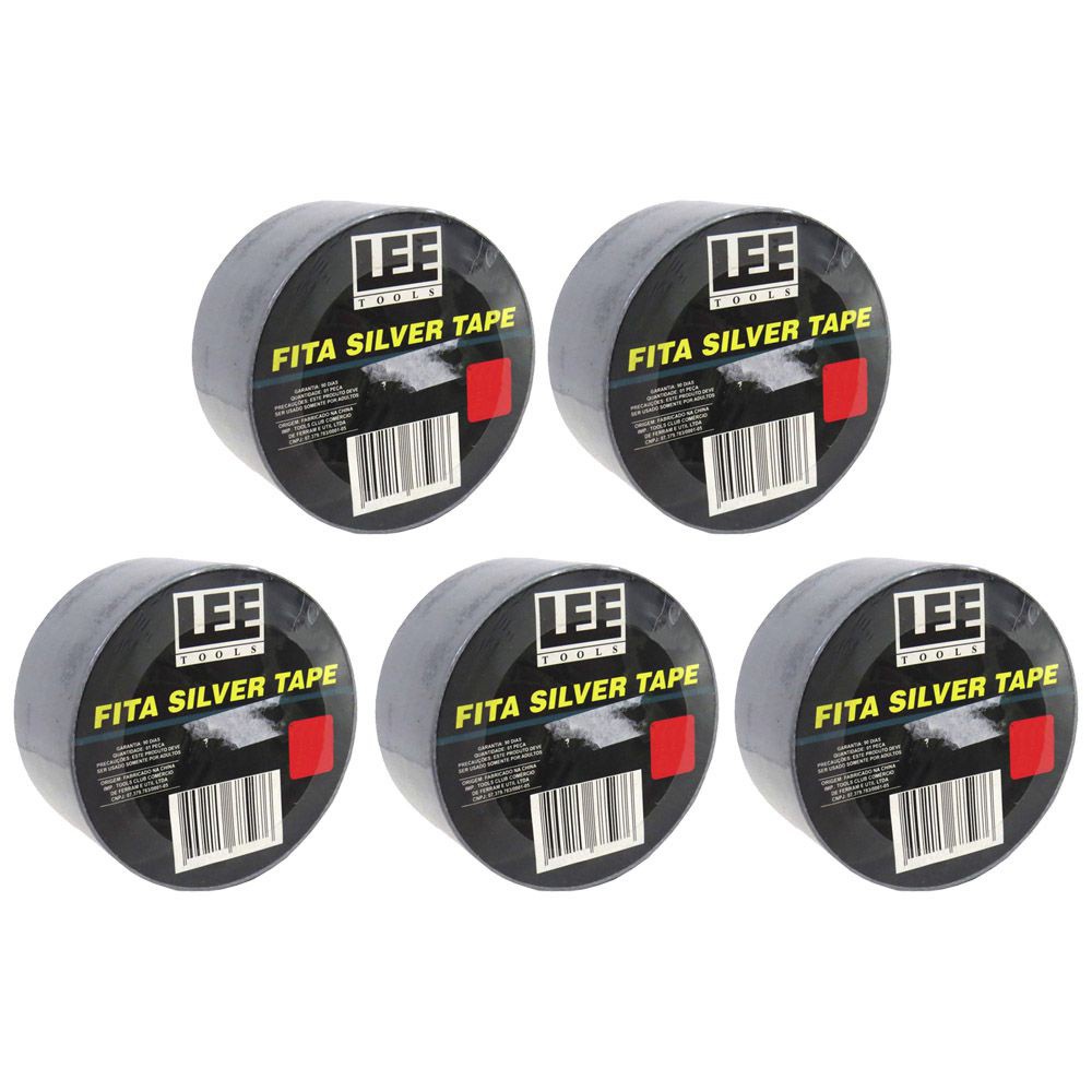 Fita Silver Tape Cinza 50 Metros Canos Mangueiras Pranchas de Surf Para ...