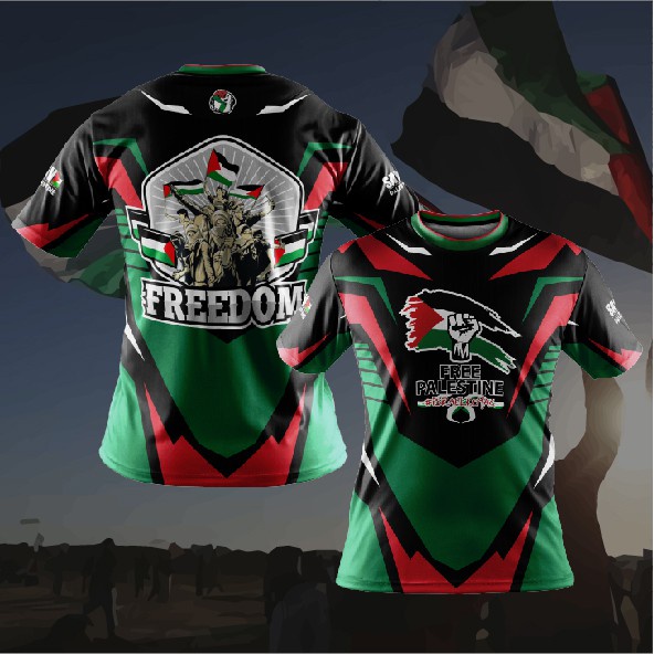[READY STOCK] Gaza Jersey AMAL Free Palestine Shirt Israel Ripped ...