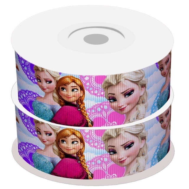 Fita Gorgurão Estampada Personagens 38mm Baby Yoda Frozen Princesas ...