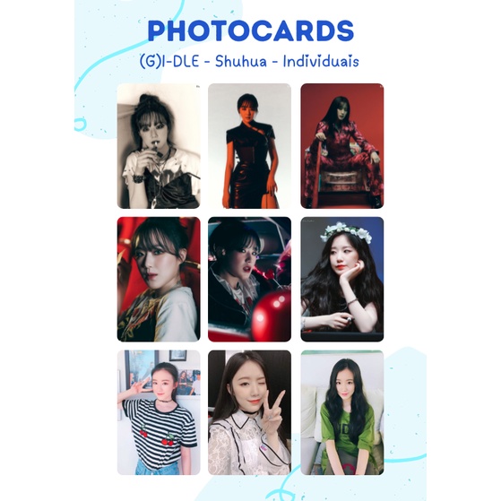 Photocards (G)I-DLE Shuhua - Cards Individuais | Shopee Brasil