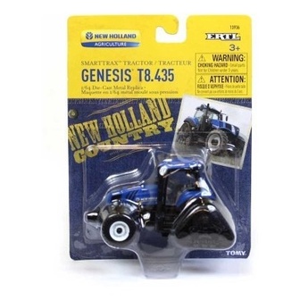 Miniatura Trator Ertl New Holland - Genesis T8.435 Smarttrax Tractor 13936 - Escala 1/64 ...