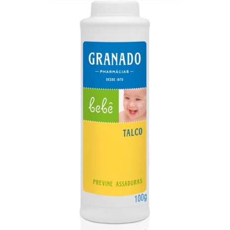 Talco Bebê, Granado, Branco, 100g | Shopee Brasil