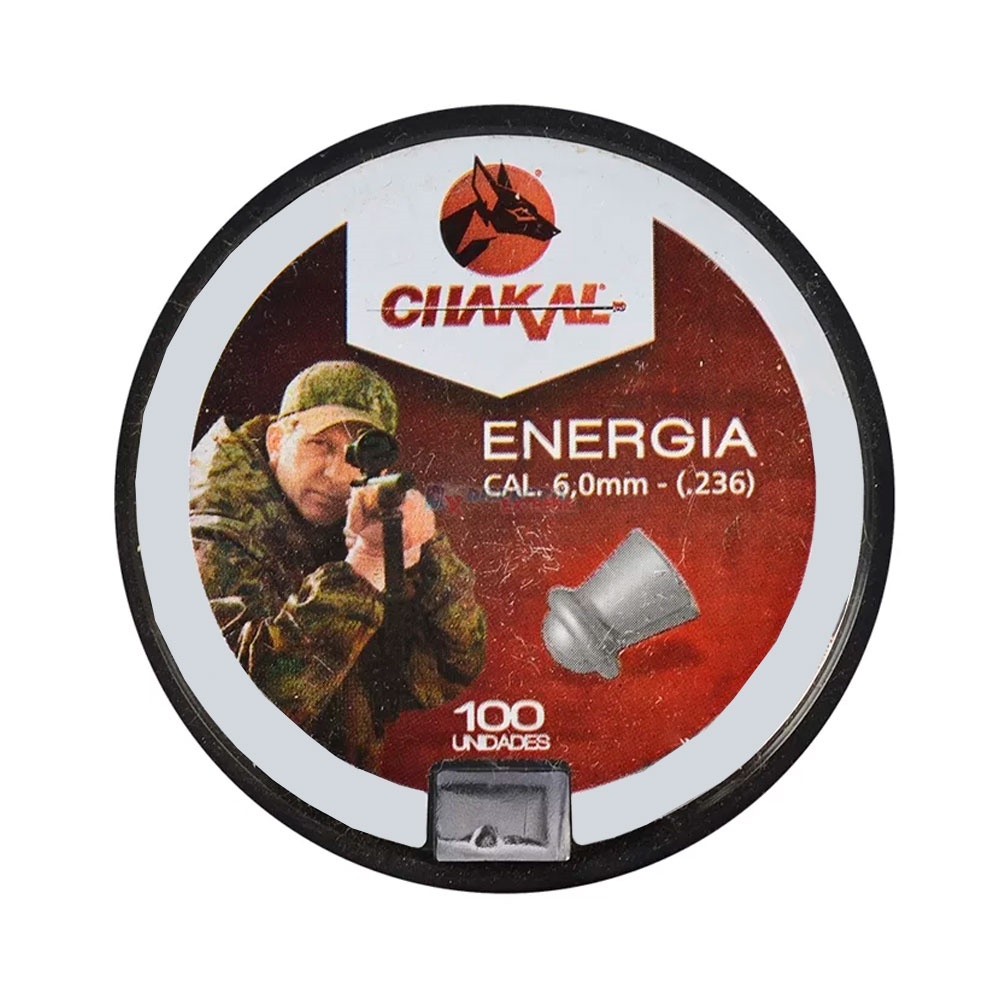 Chumb. para Espingardas e Carabinas Chakal Energia 6mm | Shopee Brasil