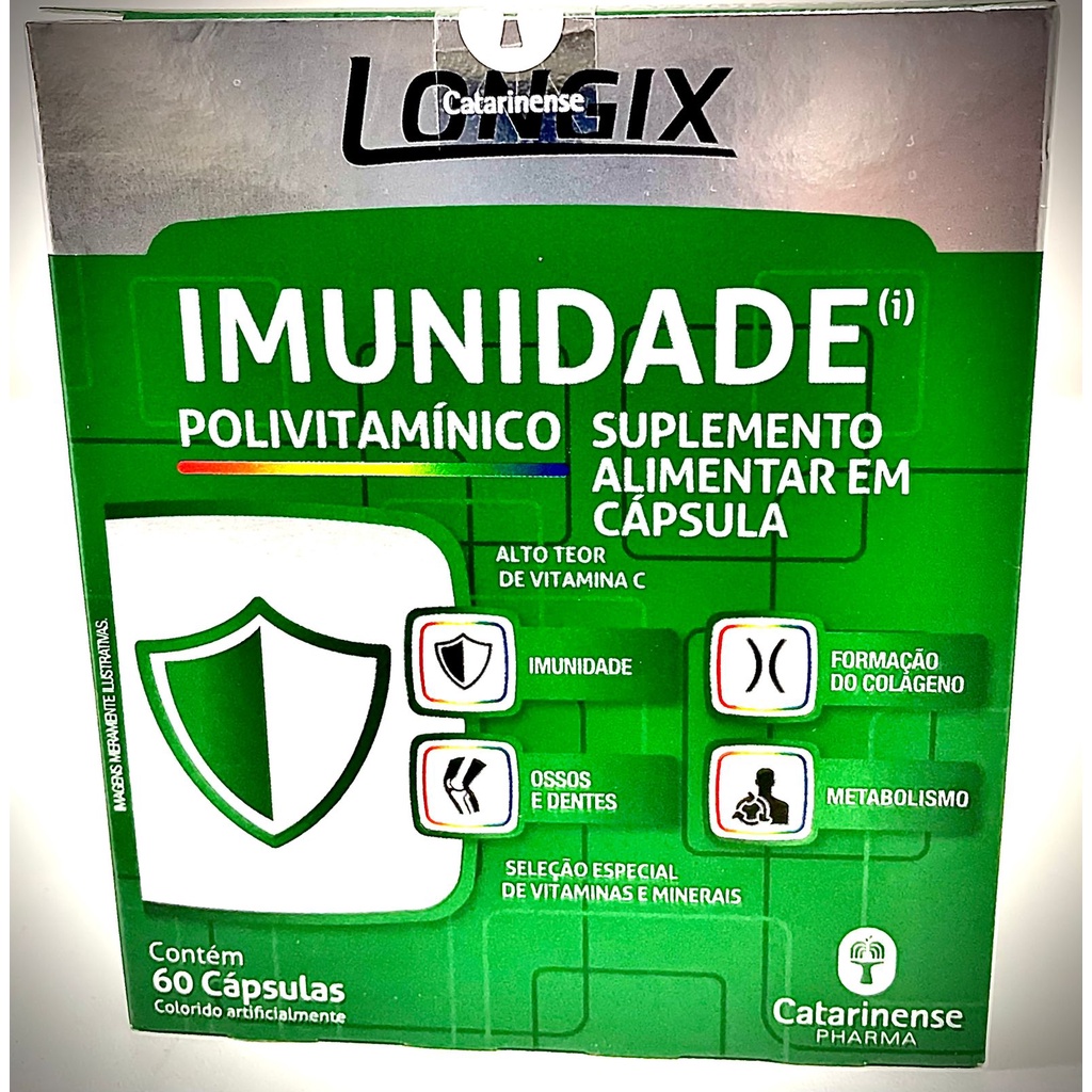 LONGIX IMUNIDADE C/60 CAPSULAS | Shopee Brasil
