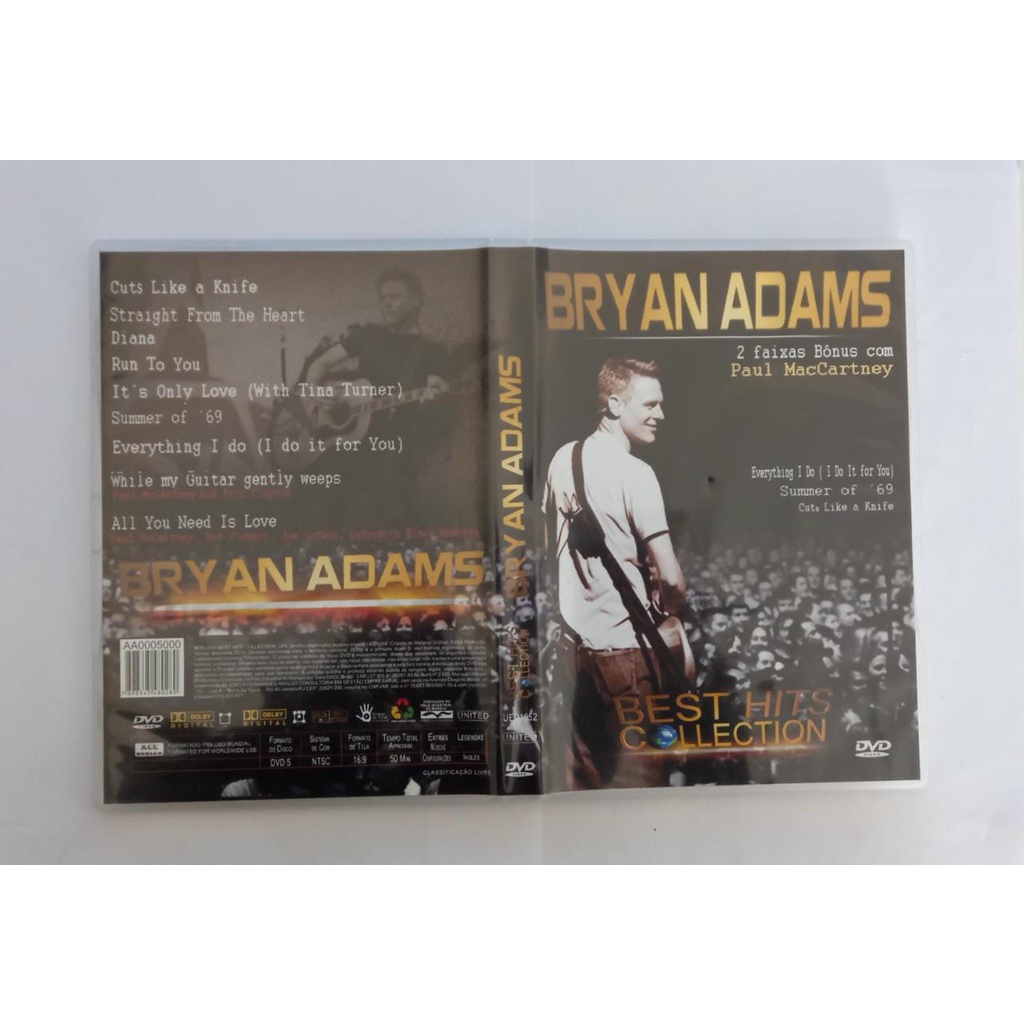 DVD Bryan Adams - Besto Hits Collection | Shopee Brasil