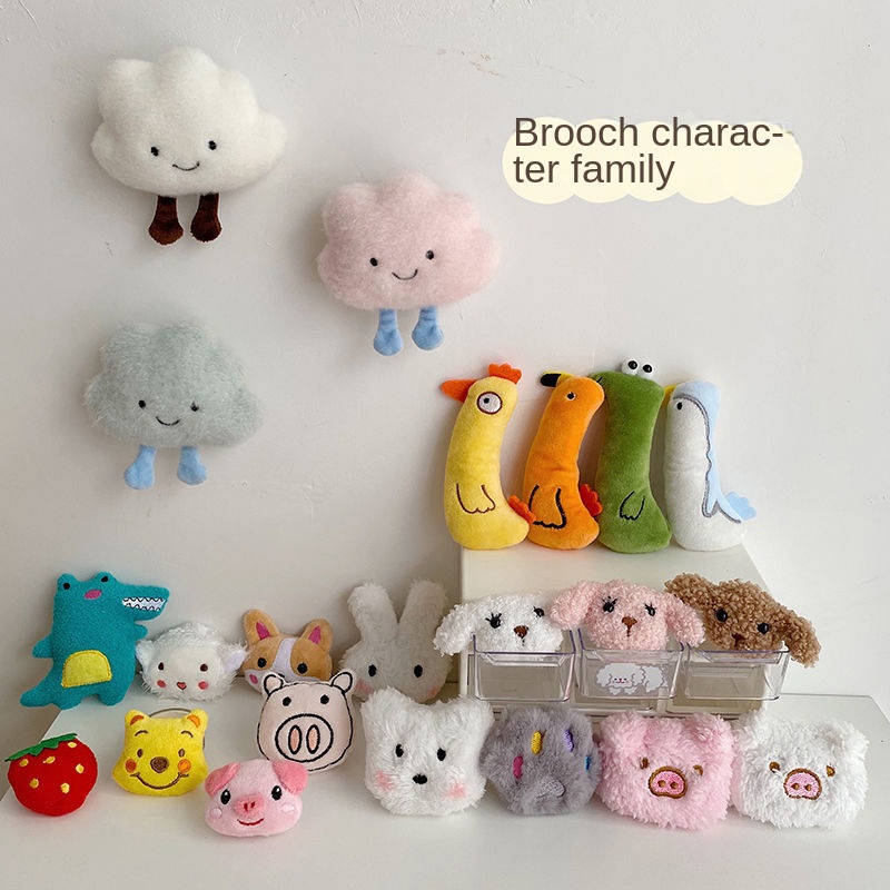 Broche De Pelúcia Fofo Com Desenho De Urso Panda Azul Encerado Para ...