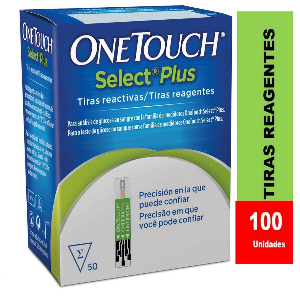 100 Tiras Reagentes One touch medir glicemia / Onetouch (duas caixas ...