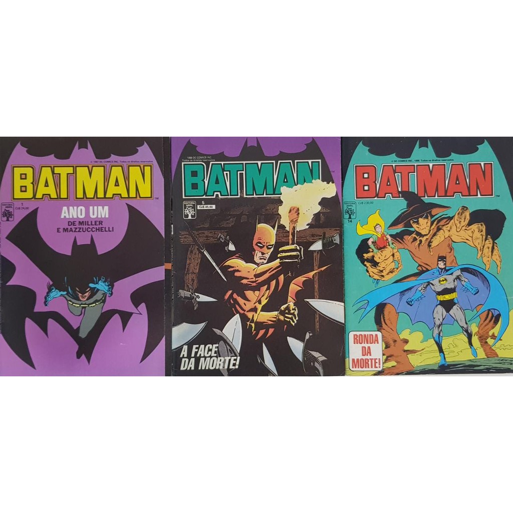 Batman Edições Clássicas Hq Formatinho Ano 87 à 88 Raro para ...