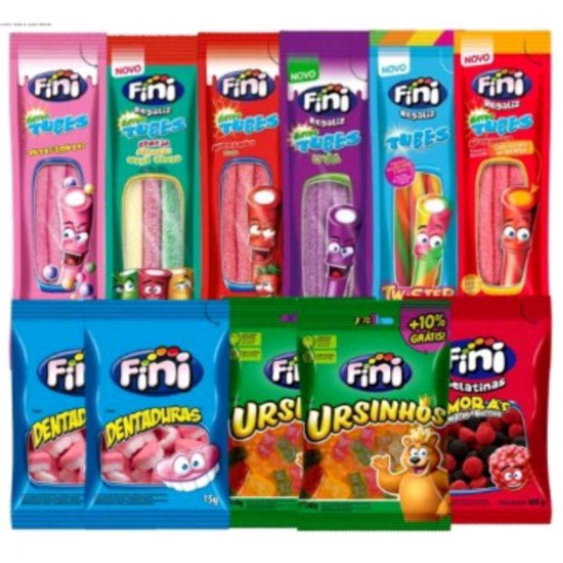 Caixa de Fini com 12 Unidades Escolha seu Sabor Cada Bala Fini ...