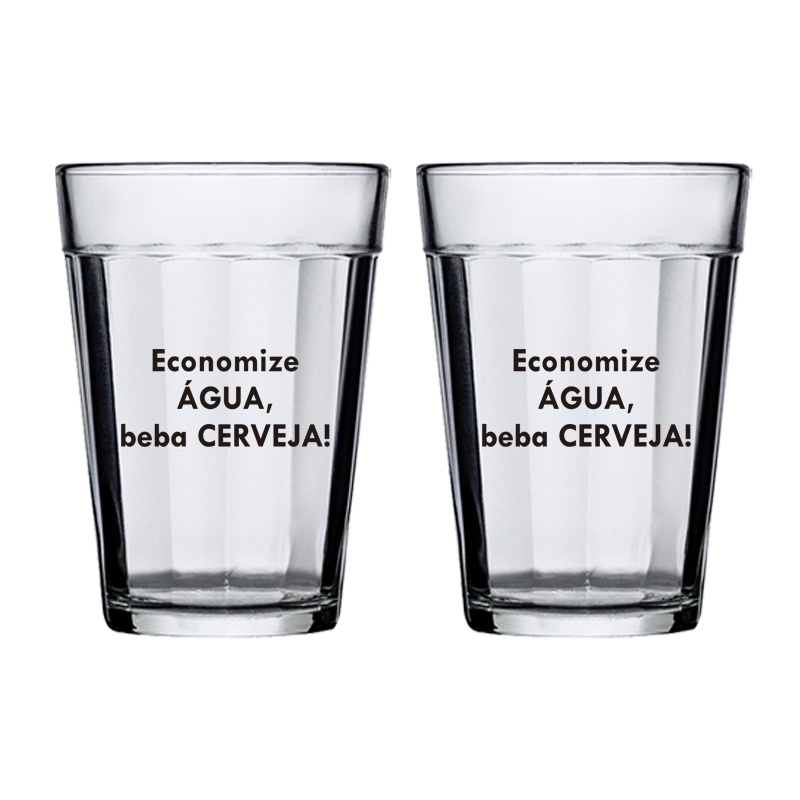 KIT 2 COPOS AMERICANOS 190ML ECONOMIZE AGUA BEBA CERVEJA | Shopee Brasil