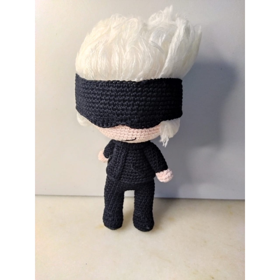 Amigurumi Gojo Satoru Jujutsu kaisen anime otaku boneco action figure ...