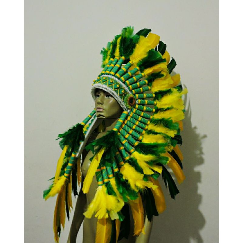 Penacho Cocar Indígena Caboclo umbanda e Candomblé | Shopee Brasil