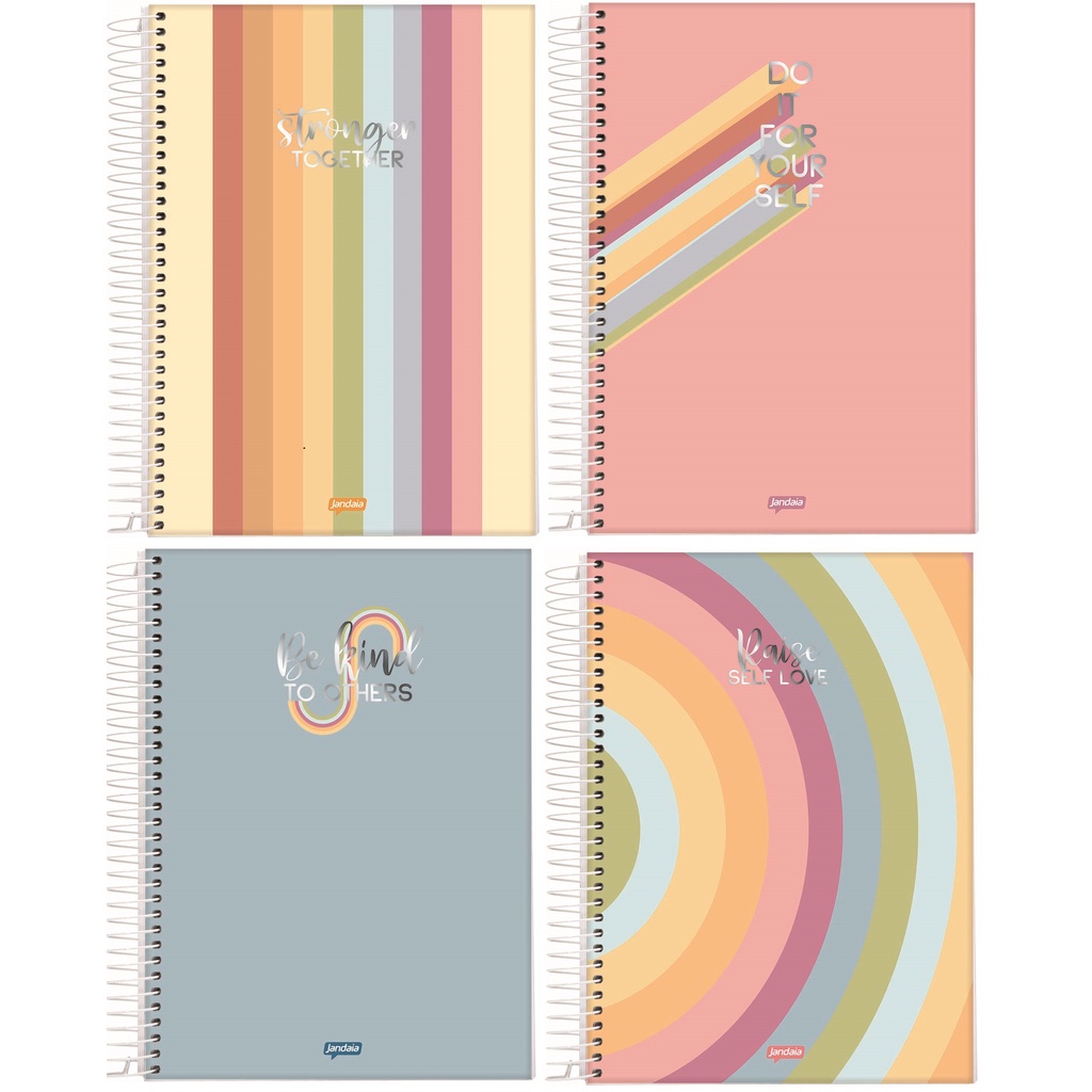 Caderno Escolar PEQUENO Capa Dura Wish 80 fls 140x200mm - Escorrega o Preço