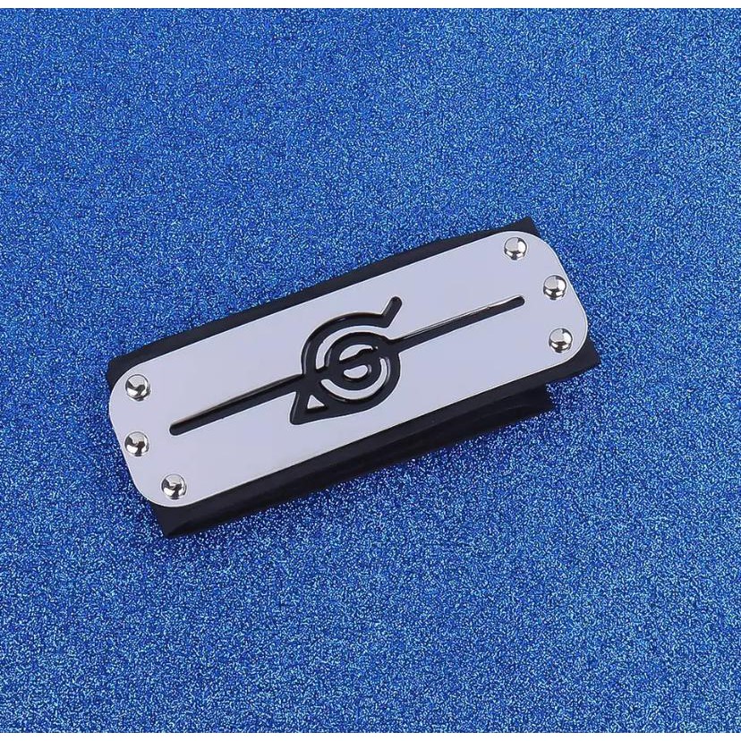 Bandana Naruto CHAPA DE AÇO Flexivel Naruto Konoha!! | Shopee Brasil