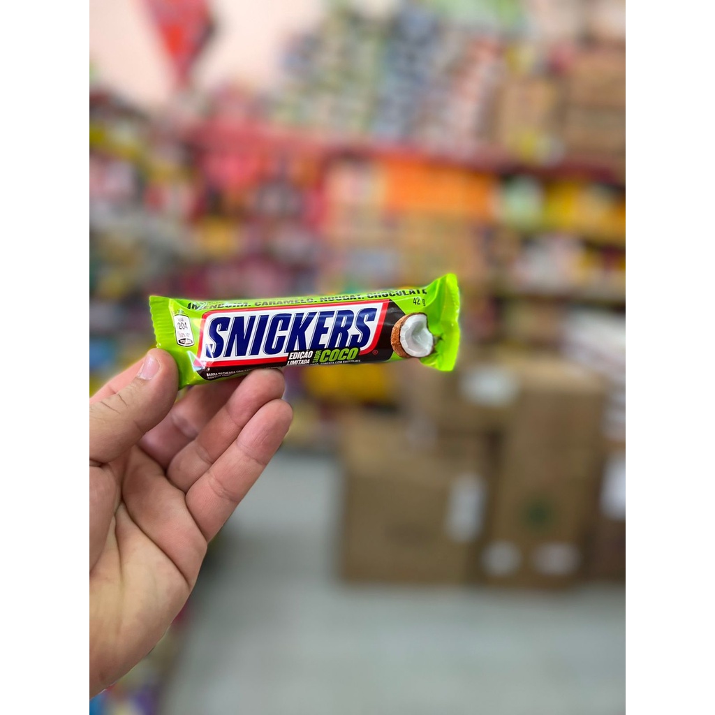 Chocolate Snickers Coco 42gr | Shopee Brasil