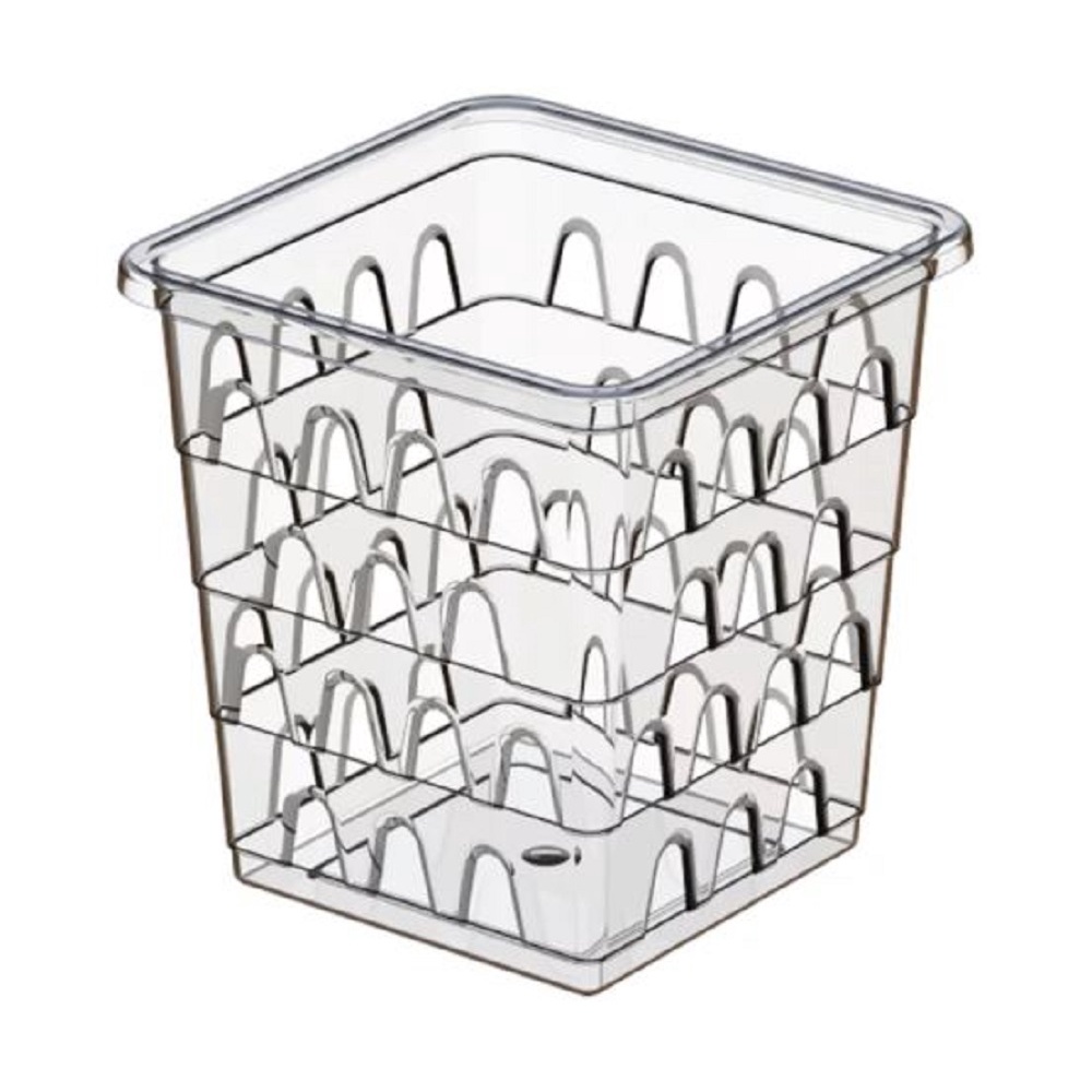 Cesto Multiuso Pequeno Quadr Organizador Armario Transparente | Shopee Brasil