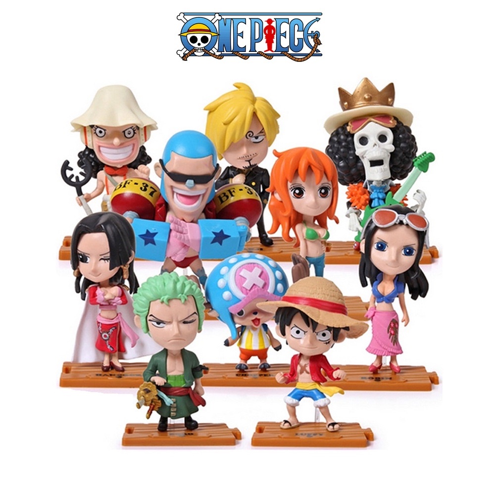 One Piece - Miniatura - Action Figure - Luff - Zoro - 10 cm | Shopee Brasil