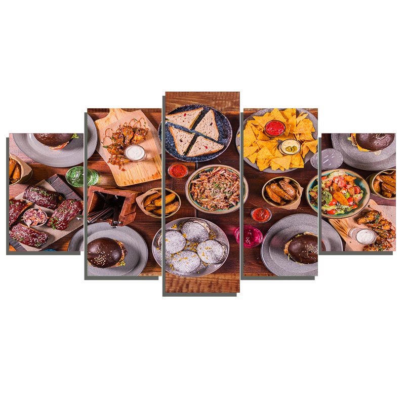 Quadros Decorativos Comidas Fast Food Alimentos Café Da Manhã ...