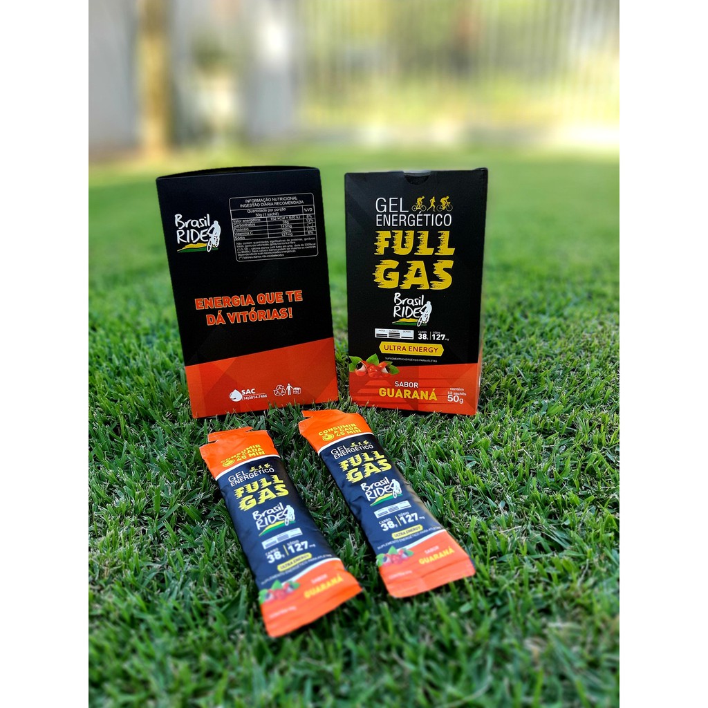 Suplemento Full Gas Gel Energético Ultra Energy Cx 12 Sachês | Shopee ...