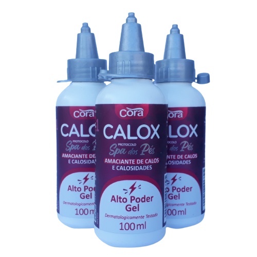 Kit 3 Calox Gel Aplicador 100ml Amaciante de Calos e Calosidades Alto ...