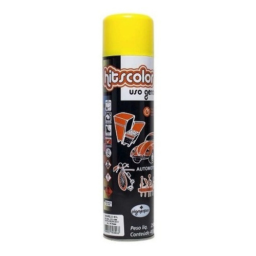 Tinta Spray Uso Geral E Automotivo 400ml - Amarelo Sol | Shopee Brasil