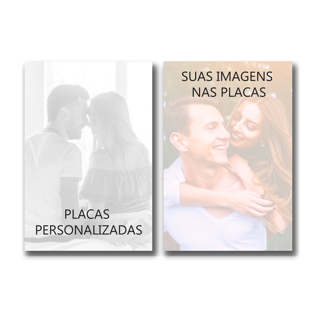 Kit 10 Placas Decorativas Mdf Personalizada Sua Foto Imagem Poster