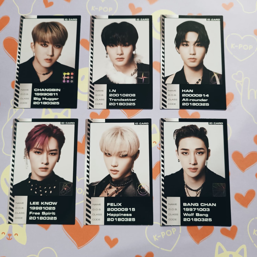 Photocard Stray Kids ODDINARY ID Card KPOP - Oficial I.N Changbin Bang ...