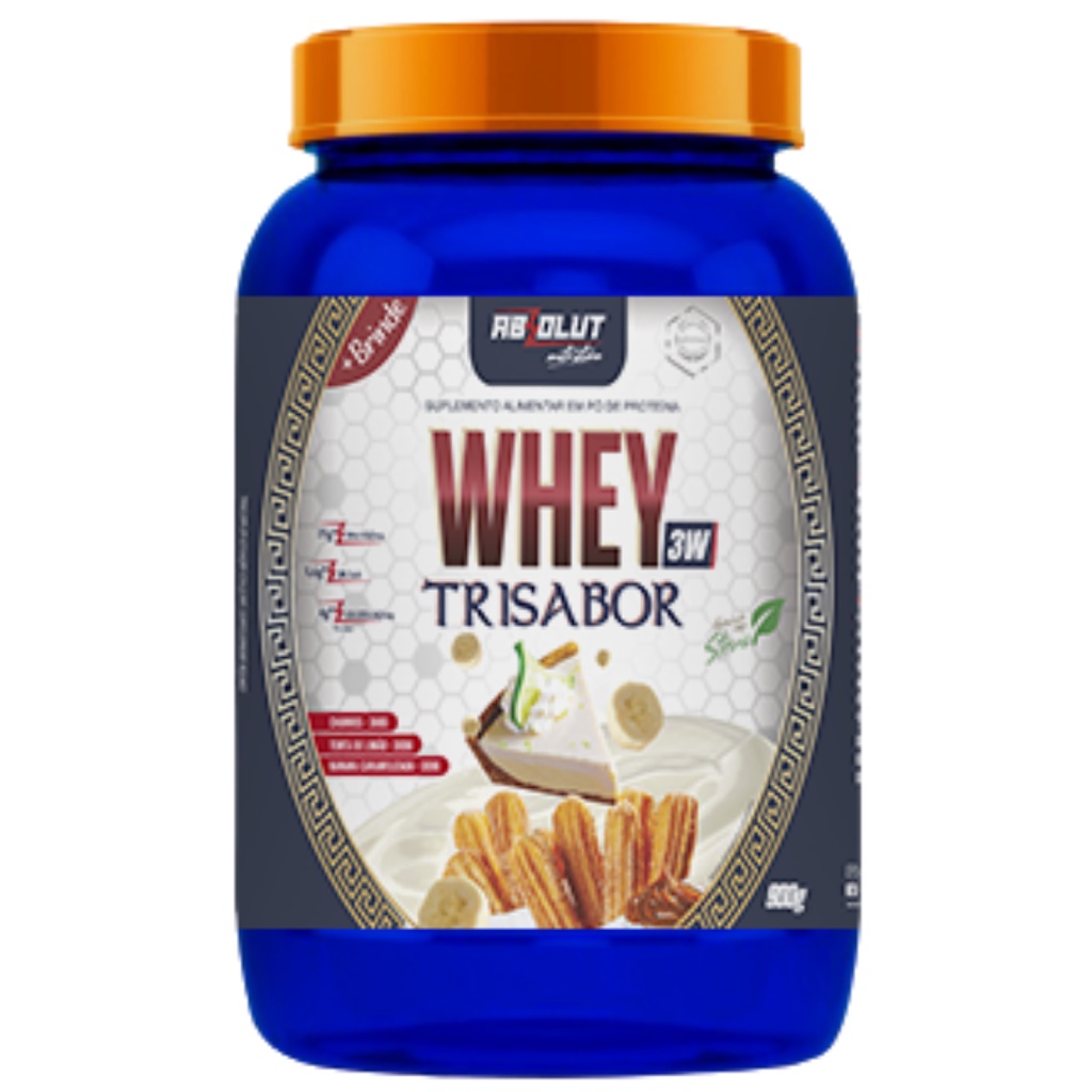 Whey Protein 3W 900g Trisabor (Concent, Isolado, Hidro) | Shopee Brasil