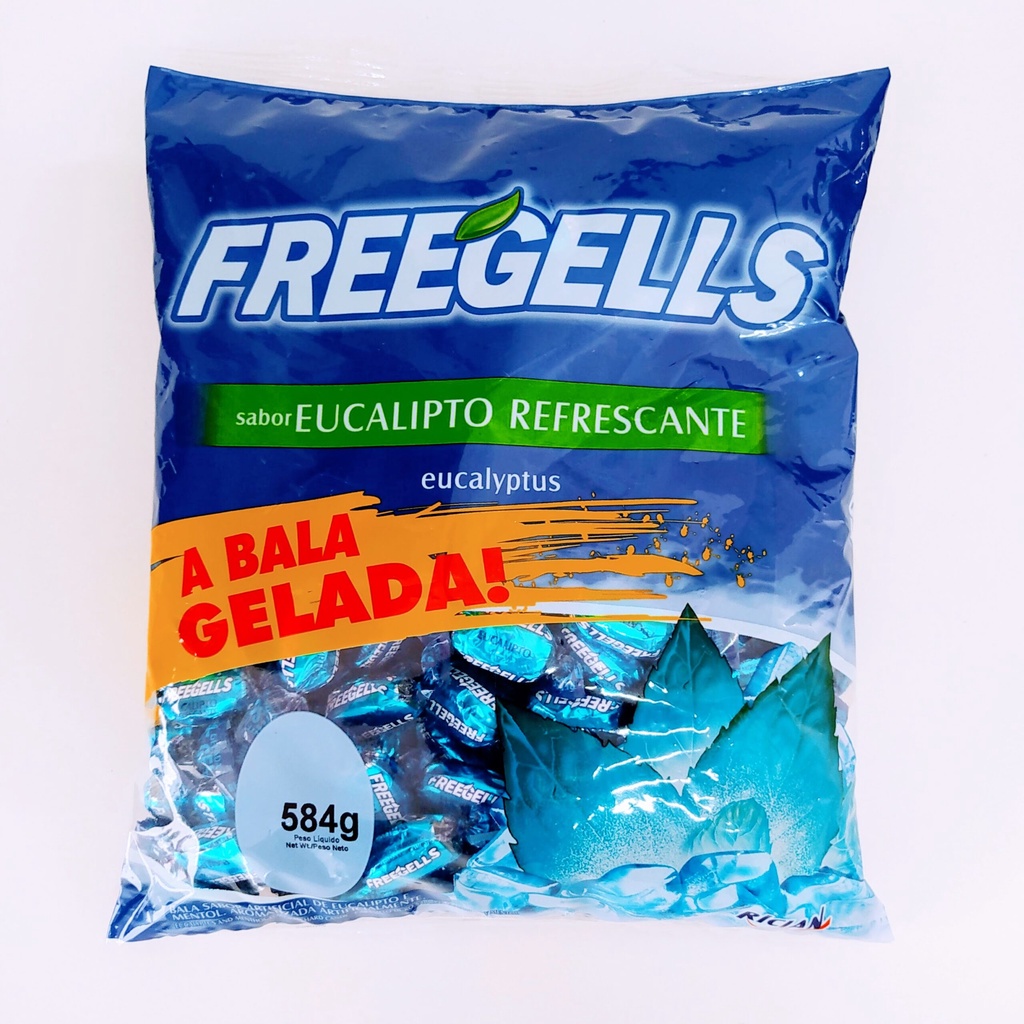 Bala Freegells Eucalipto 584g Riclan | Shopee Brasil