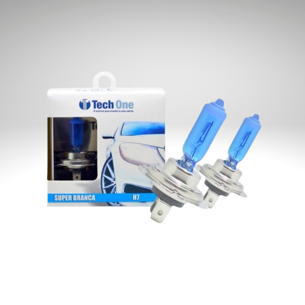 Lampadas H7 Super Brancas 8500k Efeito Xenon Tech One (par) | Shopee Brasil