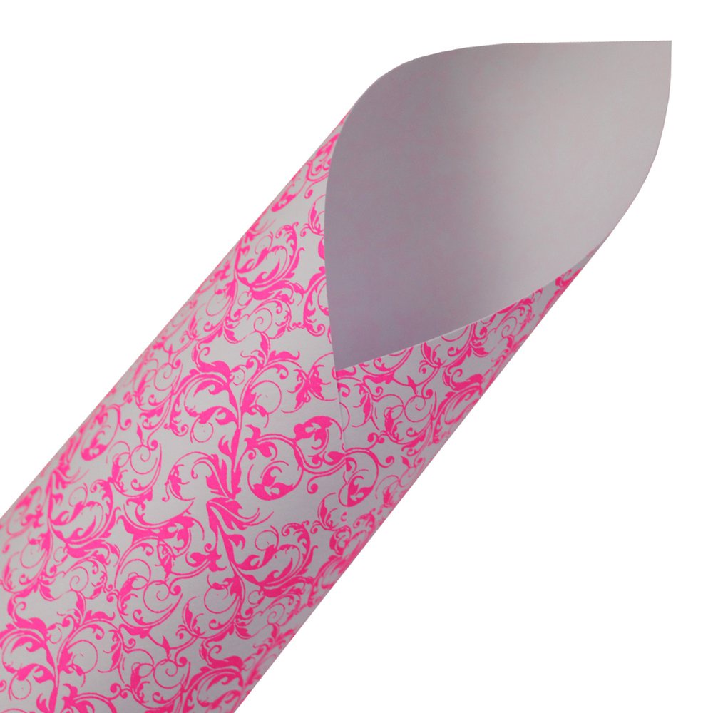 Papel Scrapbook Arabesco 180g - Pacote com 10 Folhas 30,5x30,5cm Branco ...