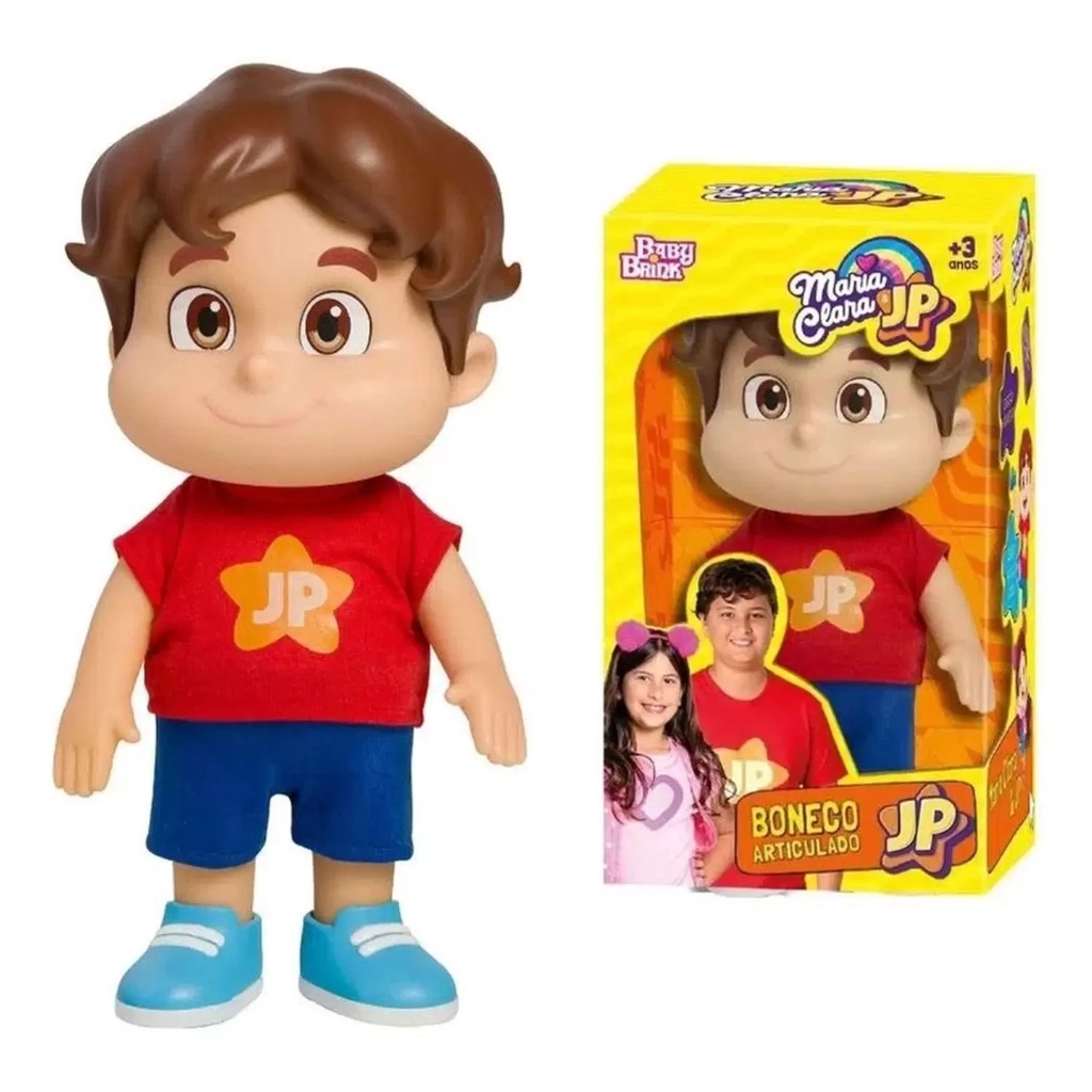 Brinquedo Boneco Articulado Youtuber JP 27cm Baby Brink - Rosita 1041 ...