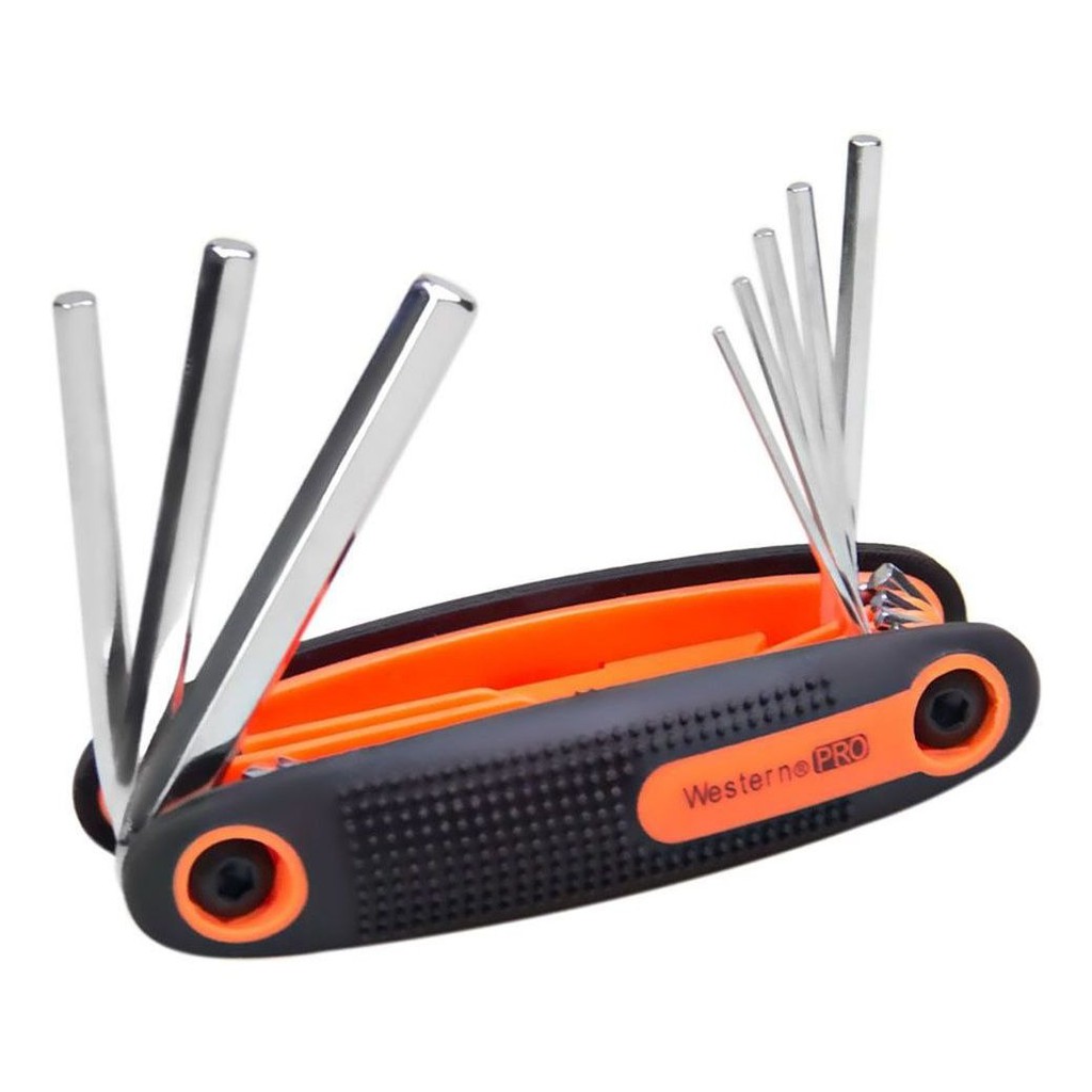 Jogo de Chave Hexagonal Canivete 1,5 a 8mm TQ-5 Western | Shopee Brasil