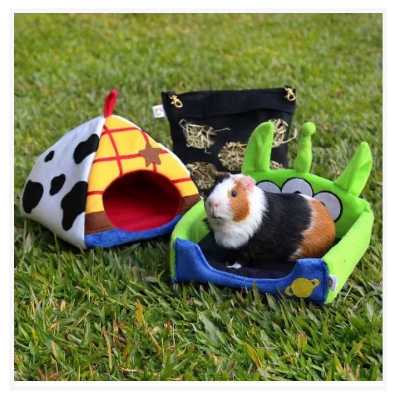 Kit p/ Porquinho da Índia (Toca + P. Feno + Cama) Toy Story | Shopee Brasil