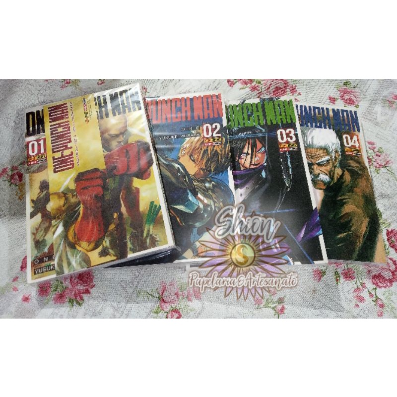 Kit Mangá ONE PUNCH MAN Vol. 1-4 (1, 2, 3, 4) + marcador de página ...