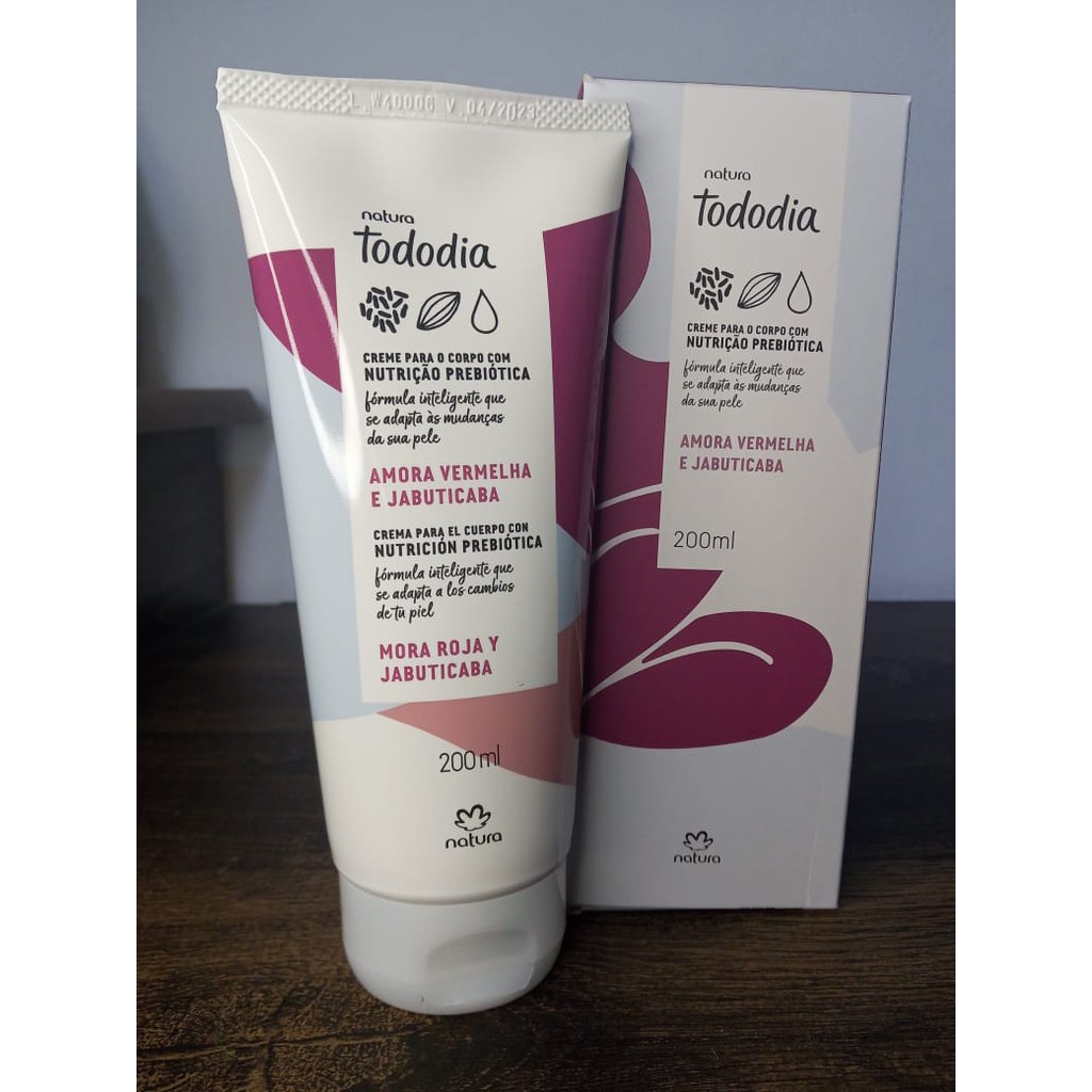 Creme Desodorante Nutritivo para o Corpo Tododia Amora Vermelha e Jabuticaba - 200 ml | Shopee ...