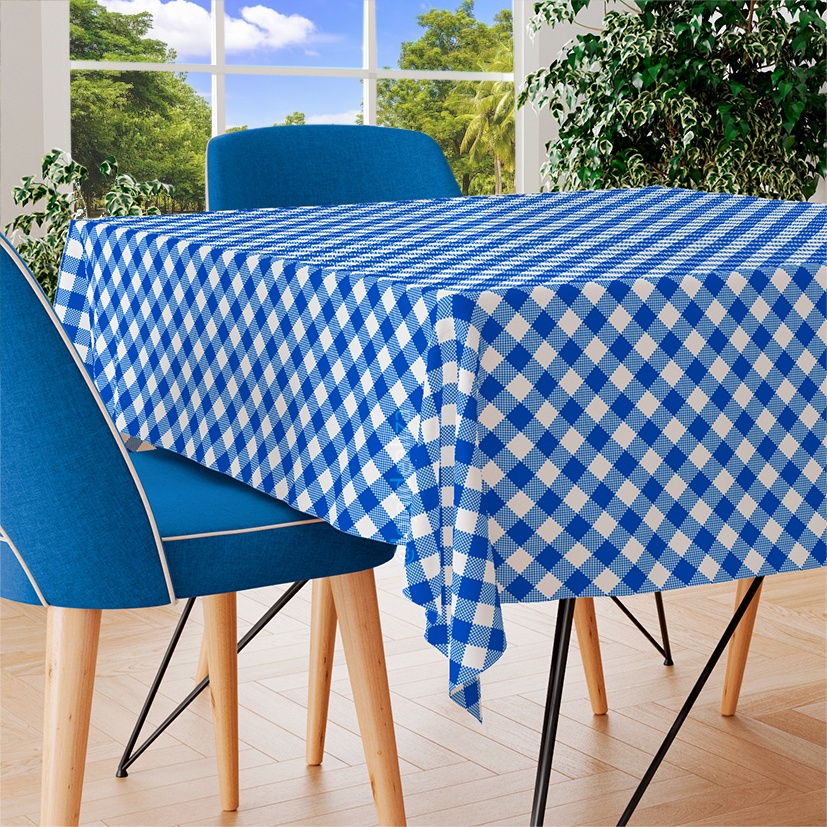 10 Toalha Mesa TNT Xadrez Festa Junina Italiana Az 70X70 | Shopee Brasil