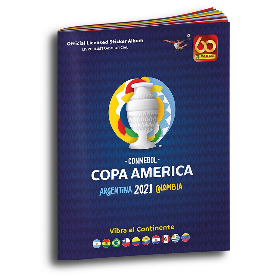 Livro Ilustrado Oficial Álbum Copa América 2021 - Capa Comum | Shopee ...