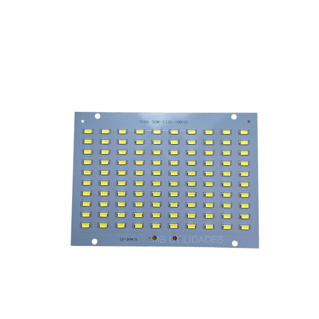 Kit 3 Chip Placa Led Smd Branco Frio 50w Reposição Refletor Smd ...