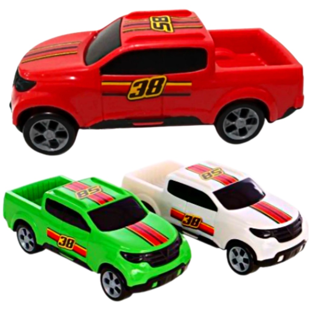 Kit 2 Pick Up 12 CM Plástico Carrinhos de Brinquedo Infantil Meninos ...