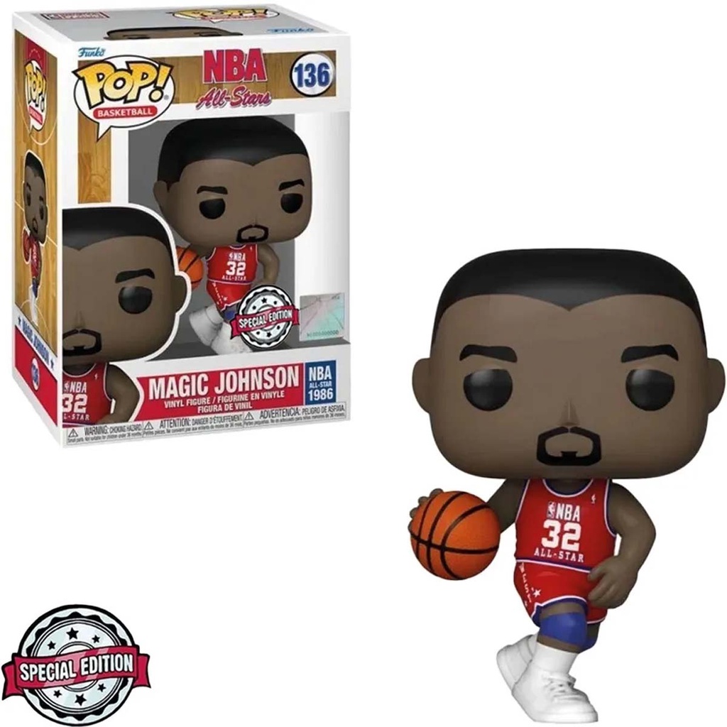 Funko Pop! Basketball: Nba All-Stars - Magic Johnson #136 Ex. | Shopee ...
