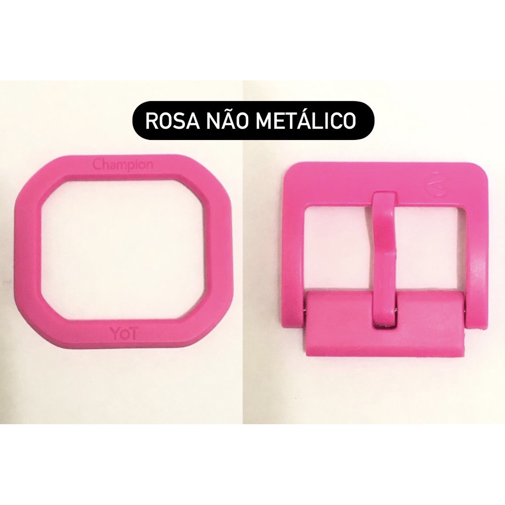 Kit Plástico Champion Yot 1 Fivela + 1 Aro Cor Rosa Novo Original ...