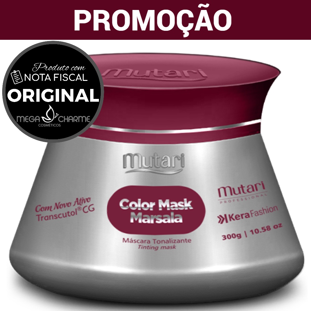 Mutari Mascara Matizador Tonalizante Marsala Color Mask Kerafashion ...