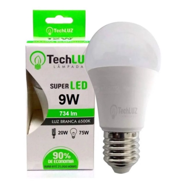 Lampada Led Globe Bulbo 9w 6500k Bivolt | Shopee Brasil